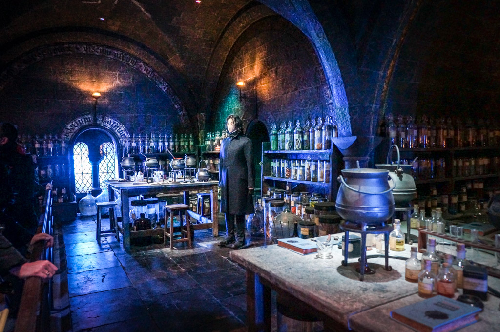 London England, Warner Brothers Harry Potter Studios, Potions Room ...